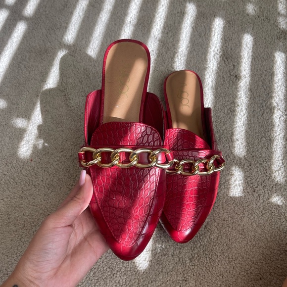 Shoes | Red Mules | Poshmark